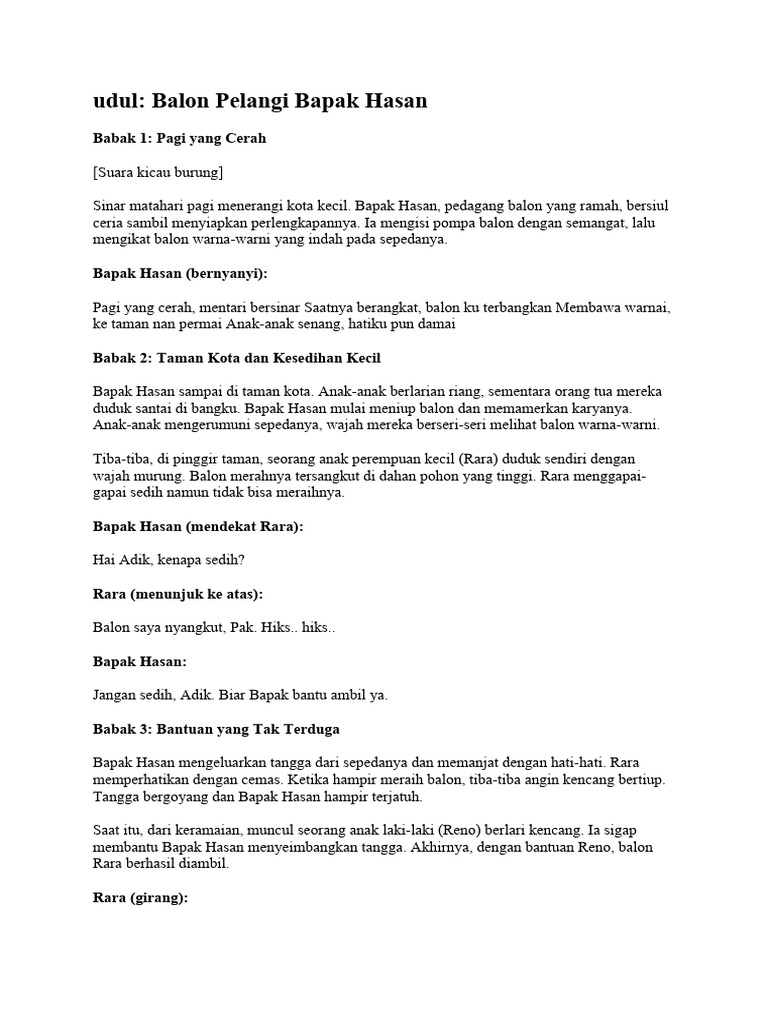 Sinopsis Pantomim 1 | PDF