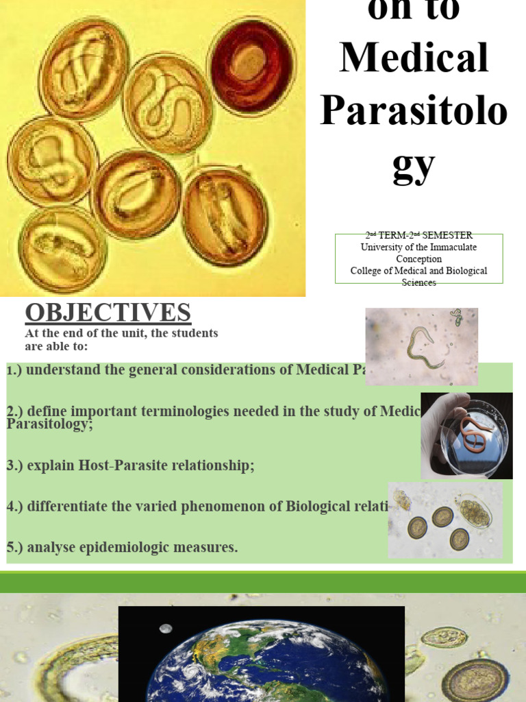 2 - Introduction To Medical Parasitology | PDF | Parasitism | Parasitology
