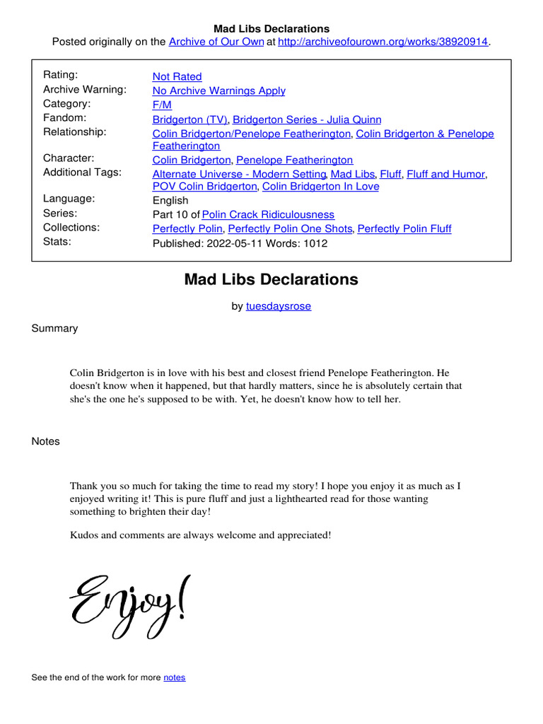 Mad Libs Declarations | PDF | Adjective | Noun