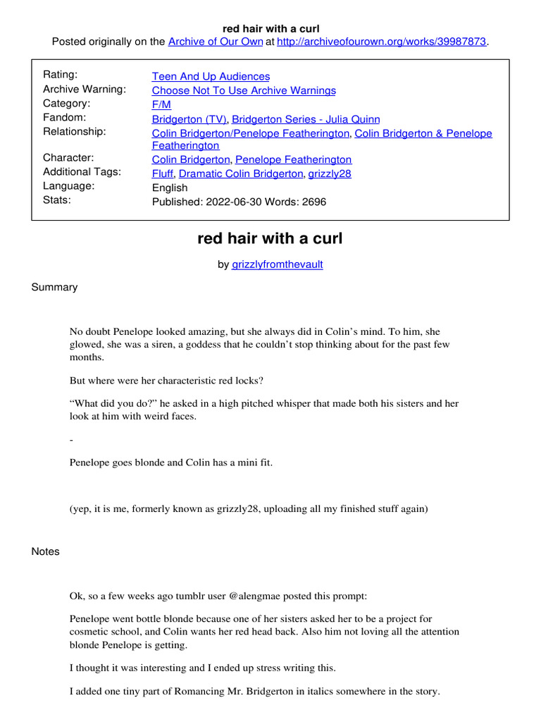 red hair with a curl | PDF