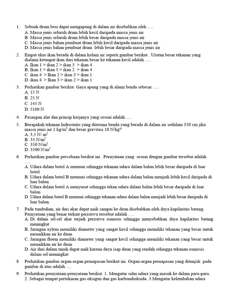 Soal PAT IPA Kelas 8 K13 - WWW - Kherysuryawan.id | PDF