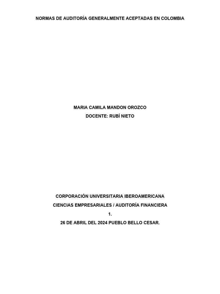 Auditoria 1 Domingo 12 Mayo | PDF | Auditoría | Business