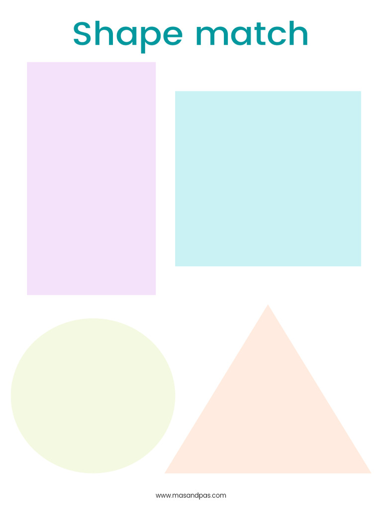 Shapes Match Shapes of Objects | PDF