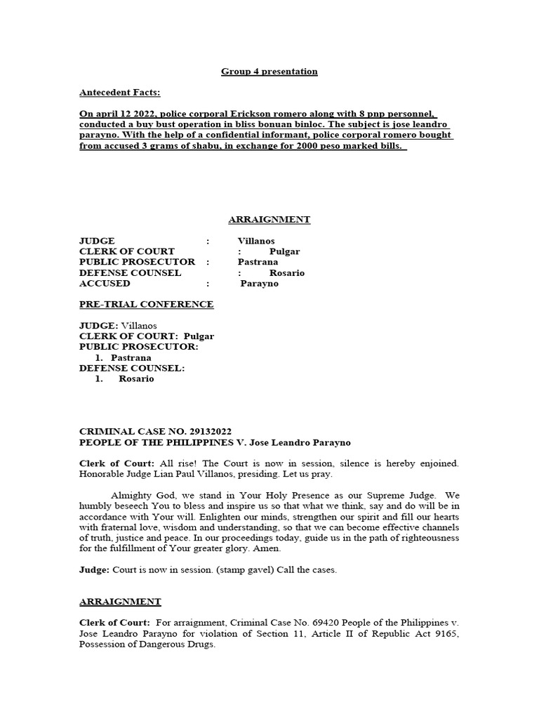 Arraignment Pre Trial Updated 9-14-22 1 | PDF | Prosecutor | Plea