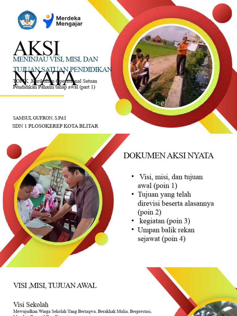 AKSI NYATA TOPIK TOPIK, Kurikulum Operasional Satuan Pendidikan Pahami Tahap Awal (Part 1) | PDF