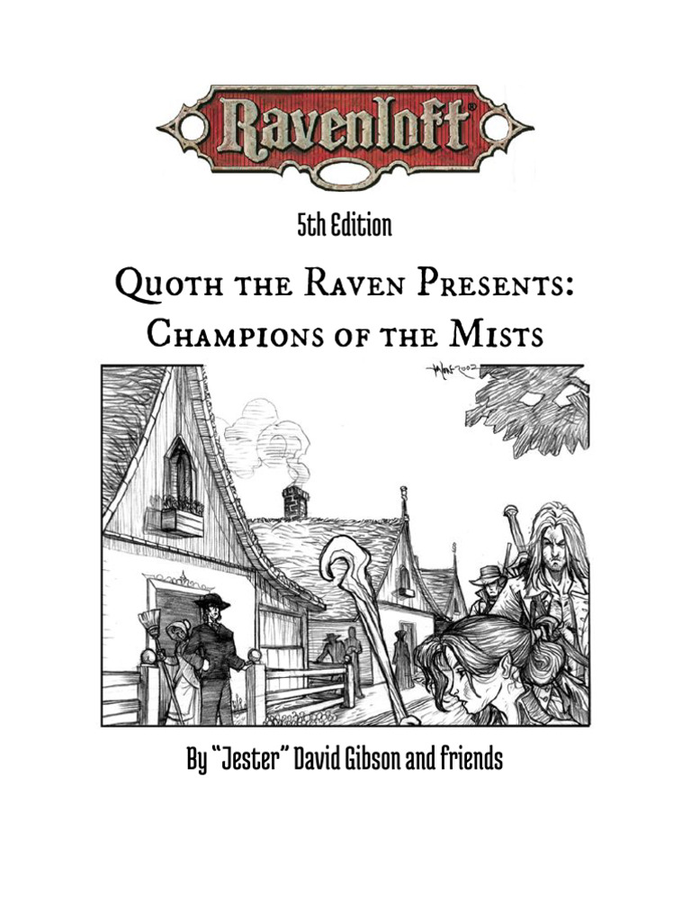 DND 5e Ravenloft Champions of The Mists | PDF