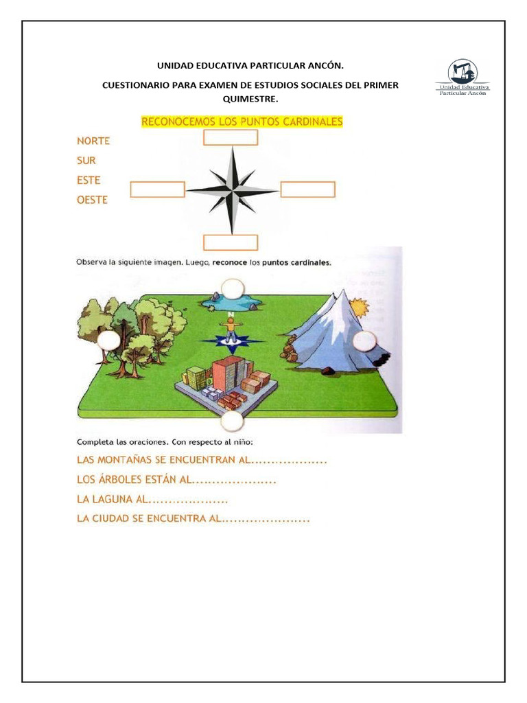 Cuestionario para Examen Quimestral Eess | PDF | Desastres naturales | Tierra