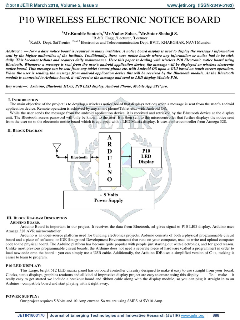 p10 Wireless Display | PDF | Arduino | Microcontroller