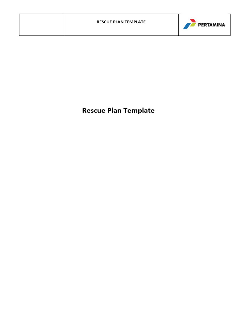 Appendix 1 Rescue Plan Template | PDF
