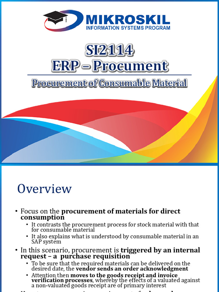 04-Procurement of Consumable Material | PDF | Receipt | Inventory