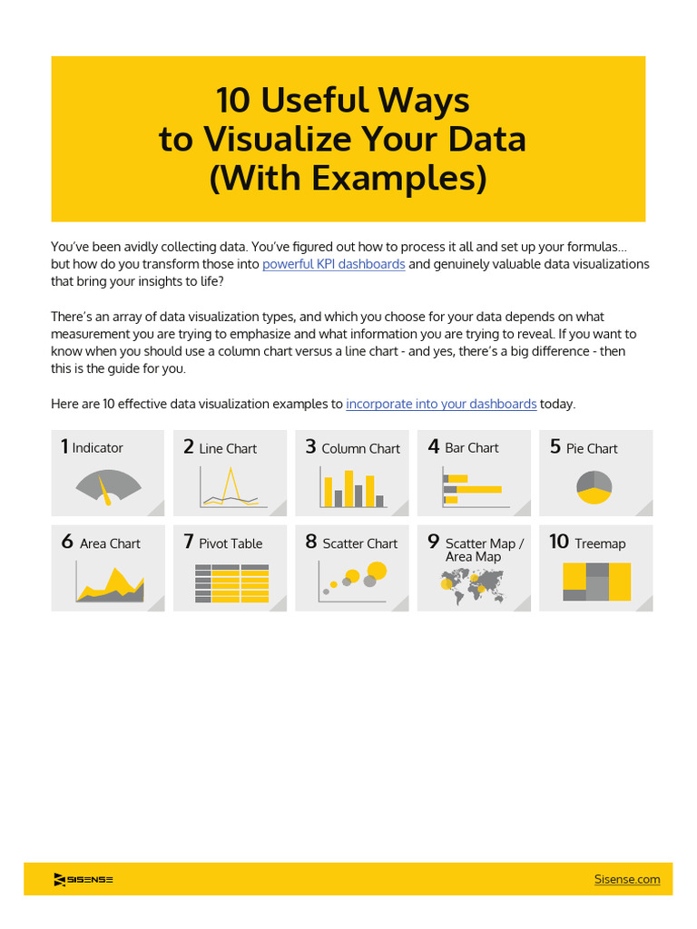 10 USeful Ways to Visualize Your Data (With Examples) | Download Free PDF | Scatter Plot | Chart