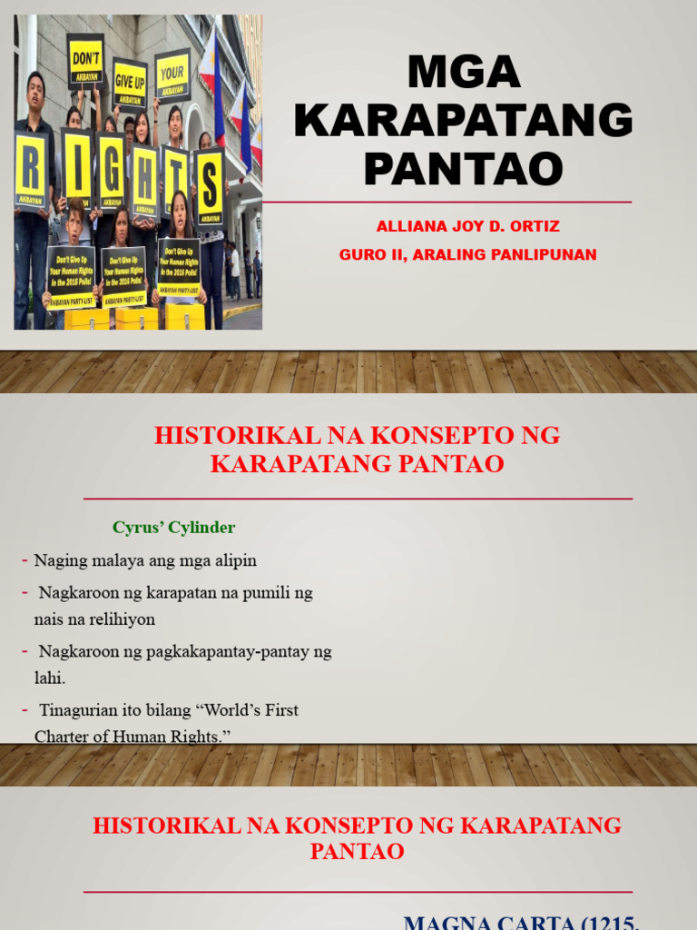4th Grading Mga Karapatang Pantao | PDF