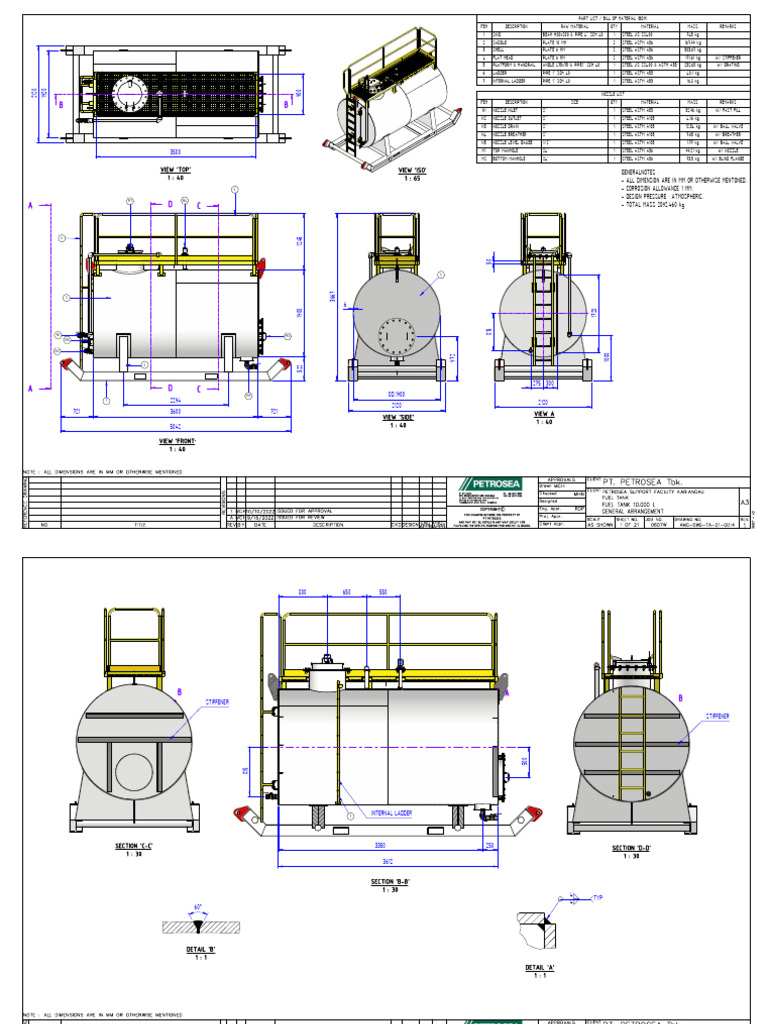 AMG-DWG-TA-01-0014 _ Fuel Tank 10.000 L Rev.1 (1) | Download Free PDF ...