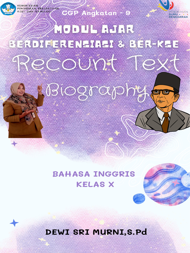 Modul Ajar Recount Text - Dewi Sri Murni | PDF | Karier & Perkembangan