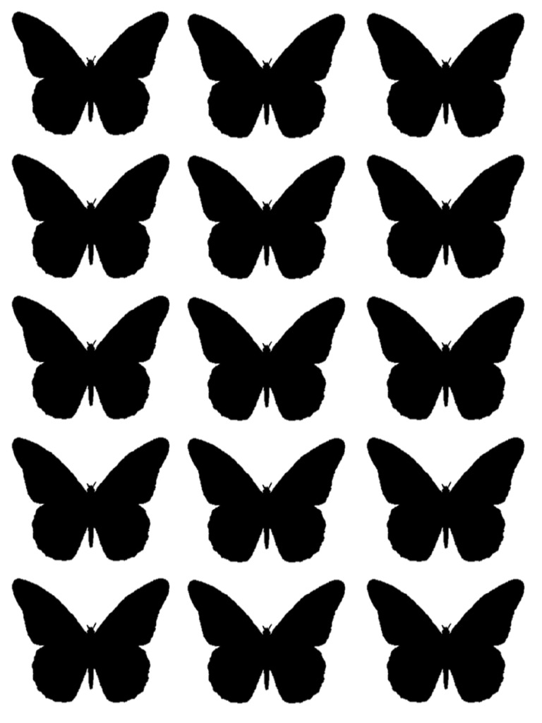 Plantilla Imprimir Mariposas Negras | PDF