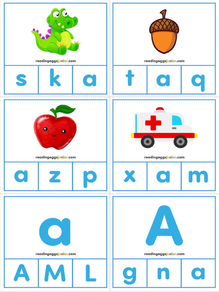 Alphabet Clip Card | PDF