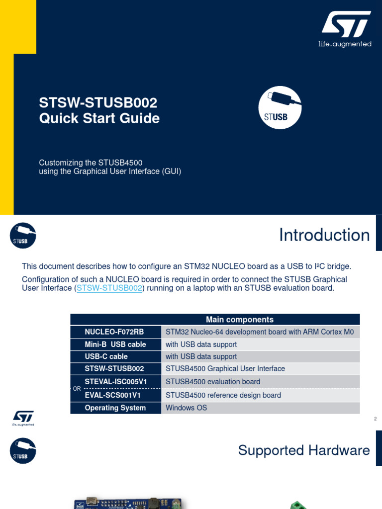 Stswstusb002 Quick Start v3 2 | PDF | Graphical User Interfaces | Usb