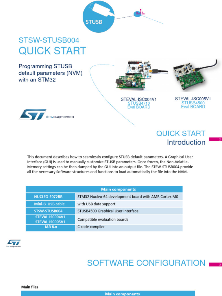 Stsw-Stusb004 Quickstart | PDF | Graphical User Interfaces | Computer File