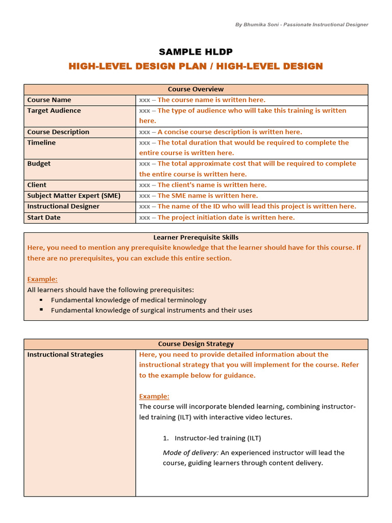 High-Level Design (HLD) and High-Level Design Plan | PDF | Instructional Design | Learning