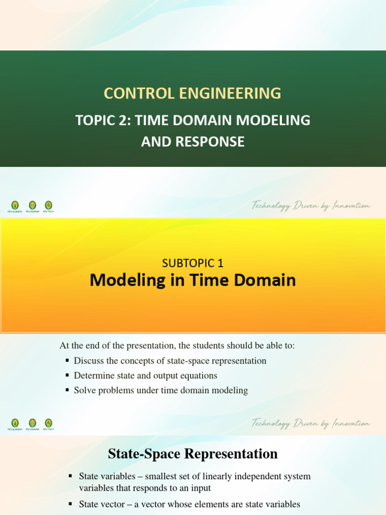 Time Domain Modeling and Response | PDF | Damping | Control Theory