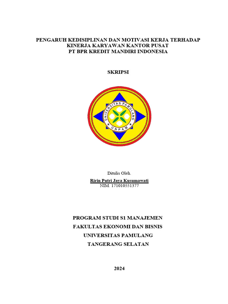 Skripsi Revisi 2 Lampiran Ririn | PDF