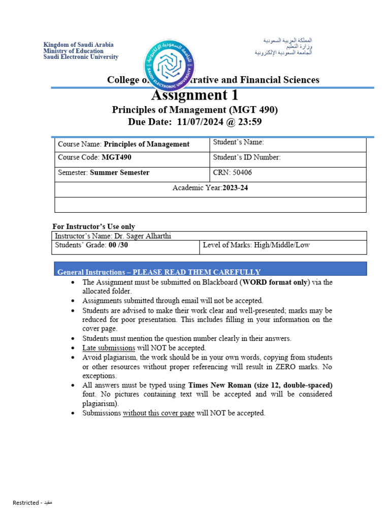 MGT490-Assignment 1-Critical Thinking | PDF | Plagiarism | Learning