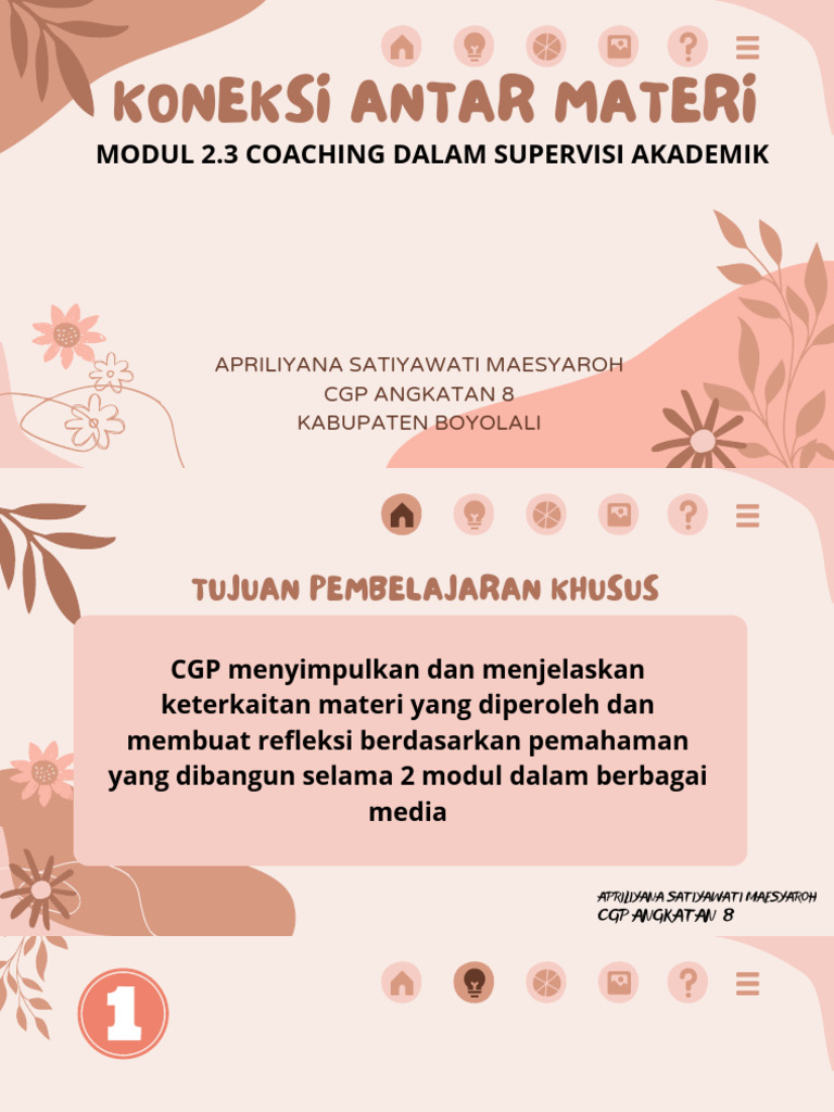 Koneksi Antar Materi Modul 2.3 | PDF