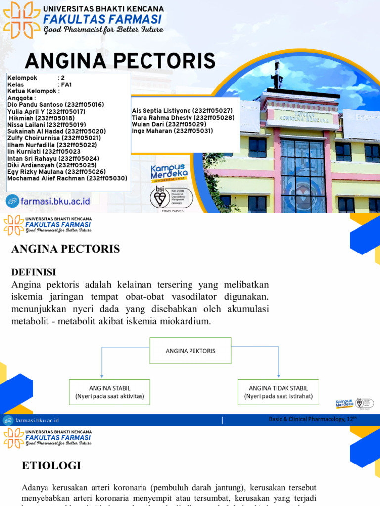 Panduan Angina Pektoris dan Terapi | PDF