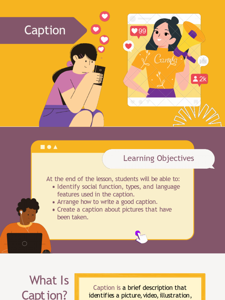 MATERI CAPTION KELAS 12 | PDF