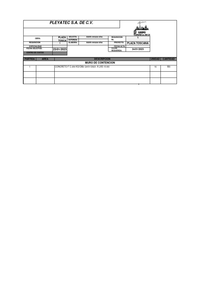 01_REQUISICION_23012023 | PDF