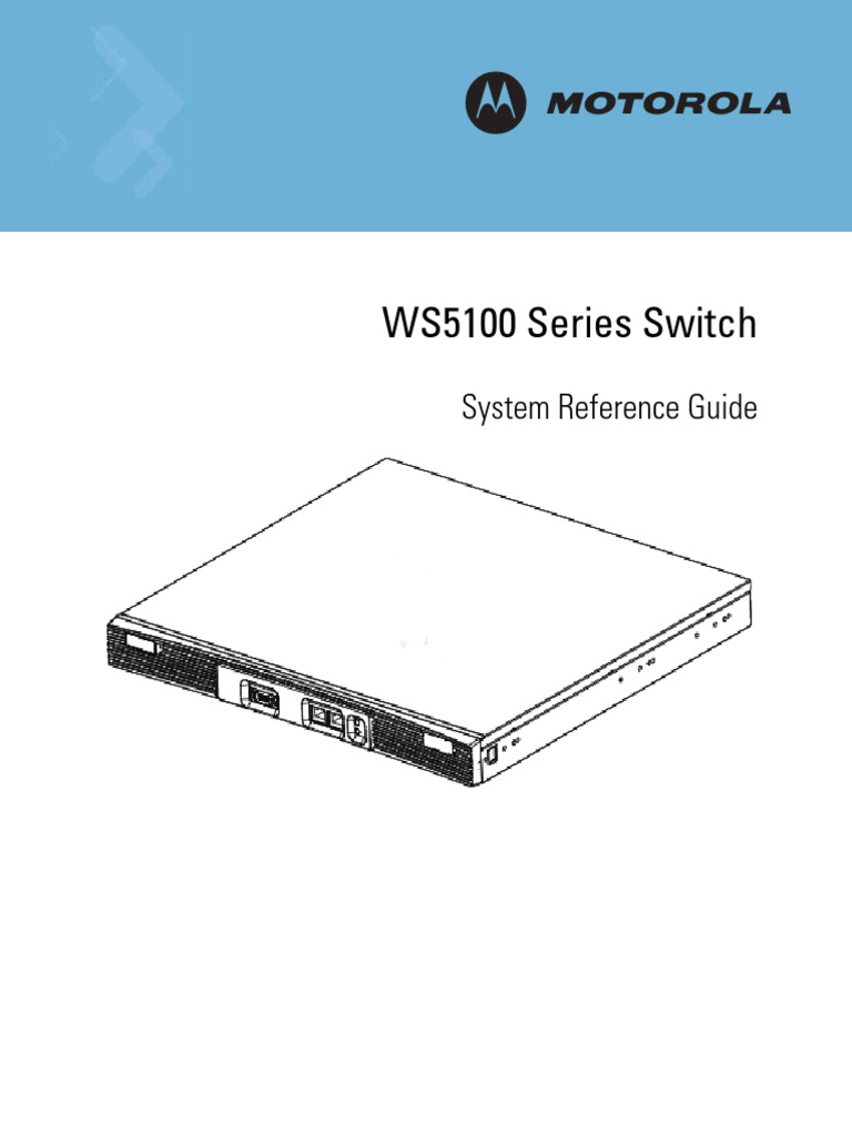 Symbol ws5100 Sytem Ref Guide | PDF | Network Switch | Computer ...