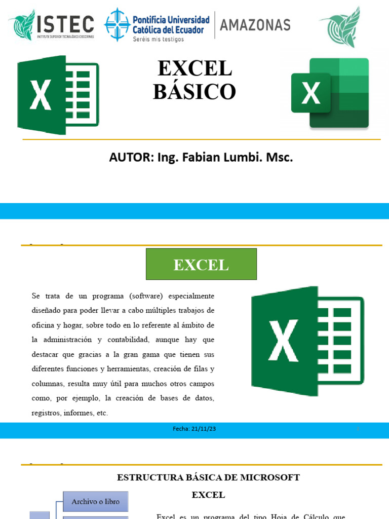 Clases Excel | PDF | Microsoft Excel | Hoja de cálculo