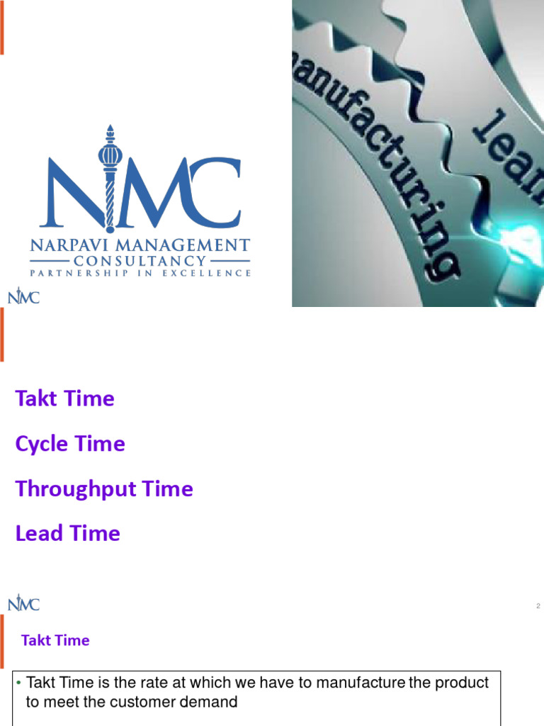 Takt Time & Cycle TIme | PDF
