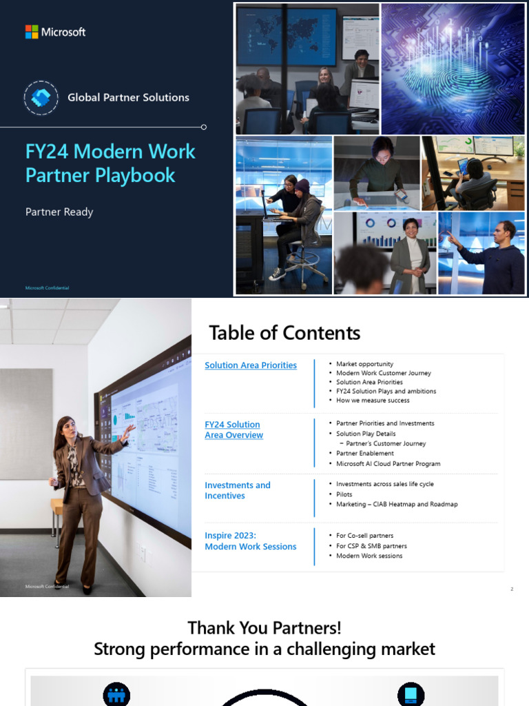 FY24 Modern Work Partner Playbook | PDF | Microsoft | Microsoft Windows