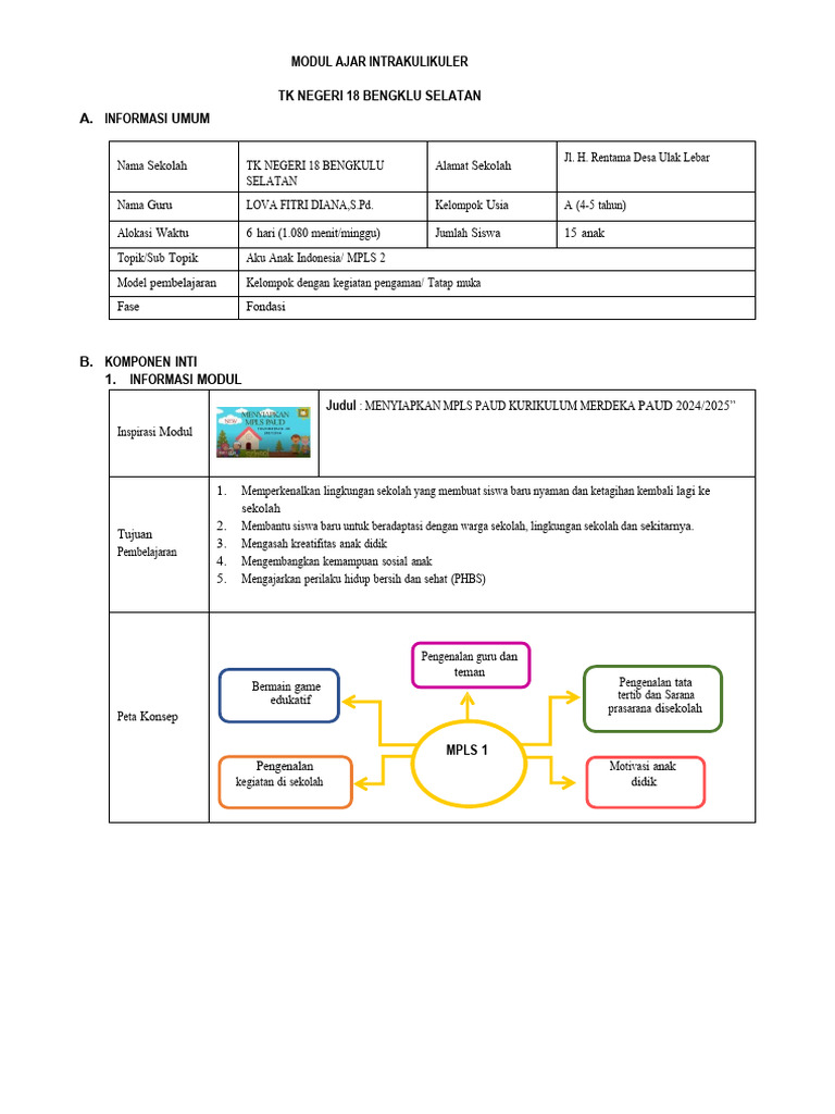 Modul Ajar MPLS 1 - Diana | PDF