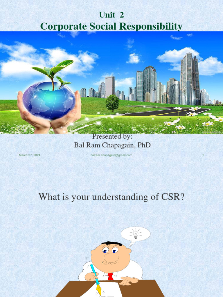 Unit 2 - CSR | PDF | Corporate Social Responsibility | Economies Unit 2 - CSR | PDF | Corporate Social Responsibility | Economies