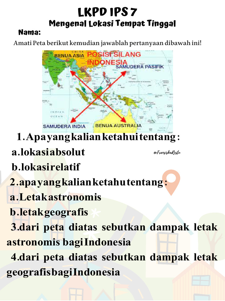LKPD IPS 7 Mengenal lokasi tempat tinggal | PDF