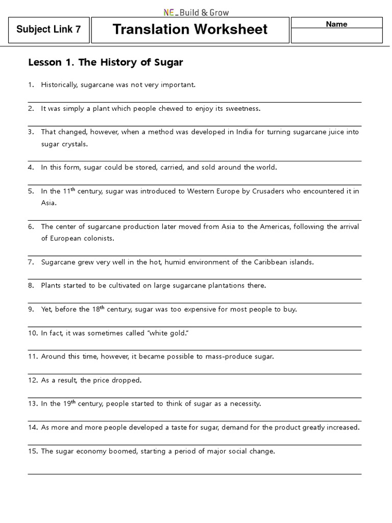 Subject Link 7 - Translation Worksheet - PDF | PDF | Red Eye Effect | Stars