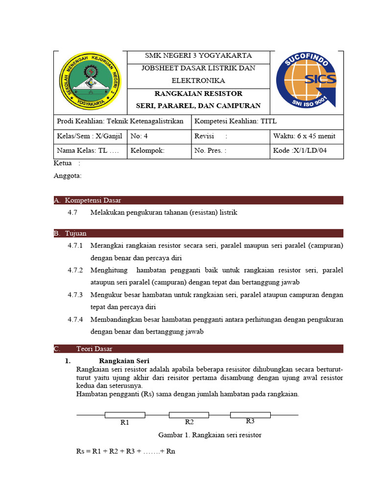 Job-Sheet 4 | PDF | Metode & Bahan Ajar