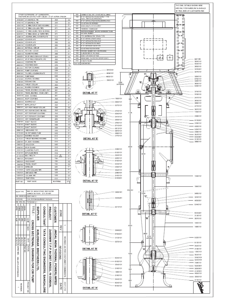 CW Pump GA Drawing | PDF