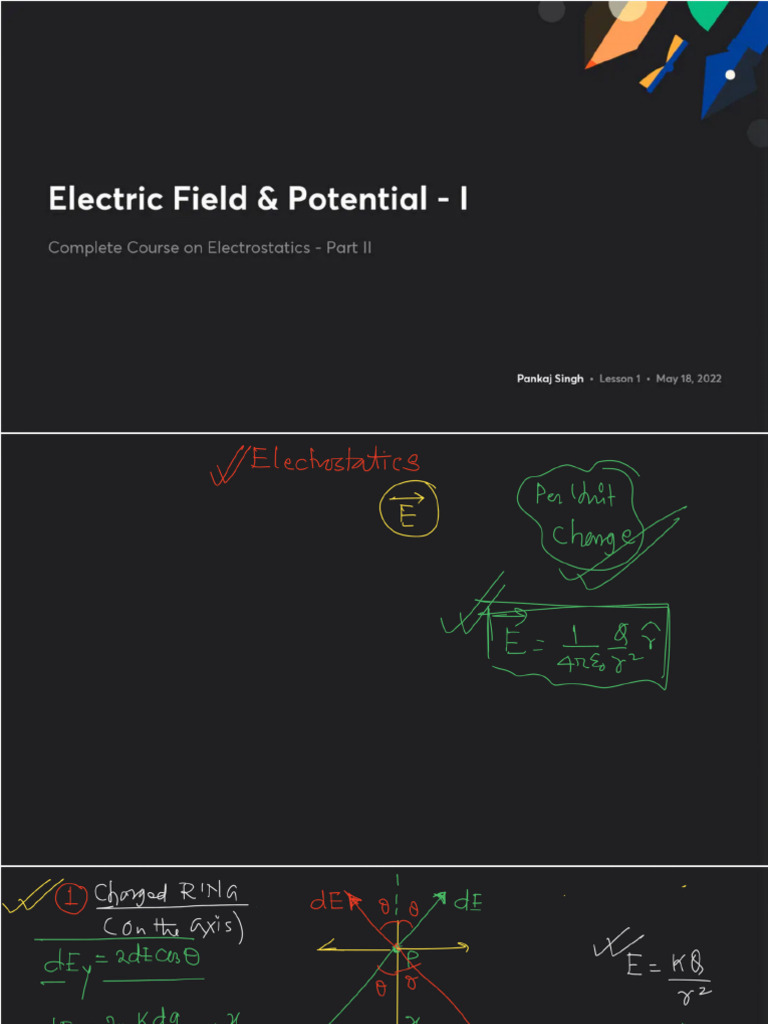 Electric Field Potential I With Anno | PDF
