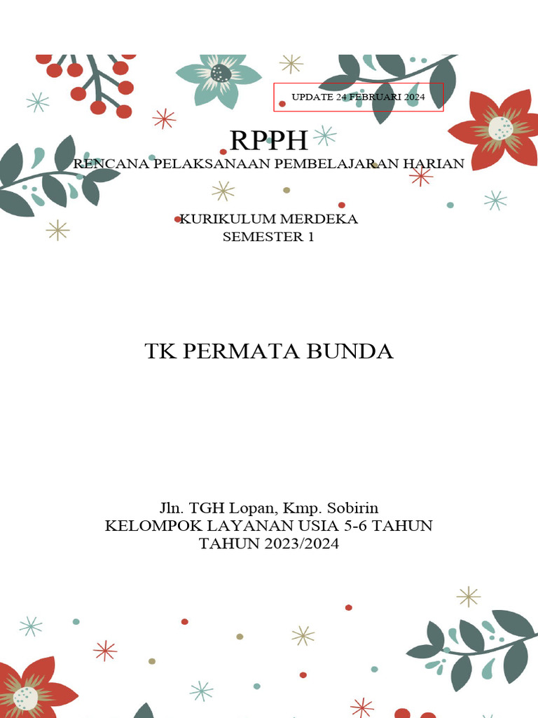 Kumer - RPPH - TK B - 5&6 - Smt1 | PDF