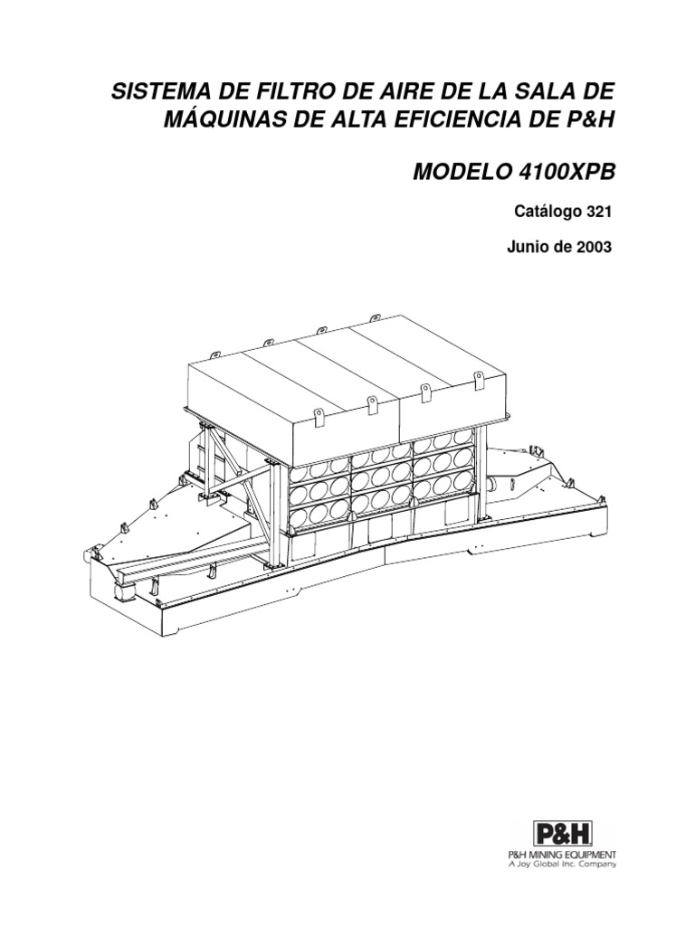 Sistema de Filtro de Aire P&H 4100XPB | PDF | Administración de ...