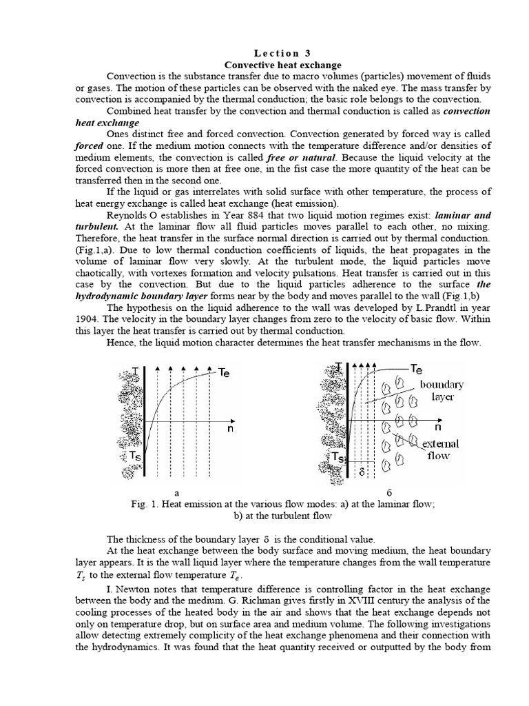Convection Heat Exchange | PDF | Heat Transfer | Fluid Dynamics