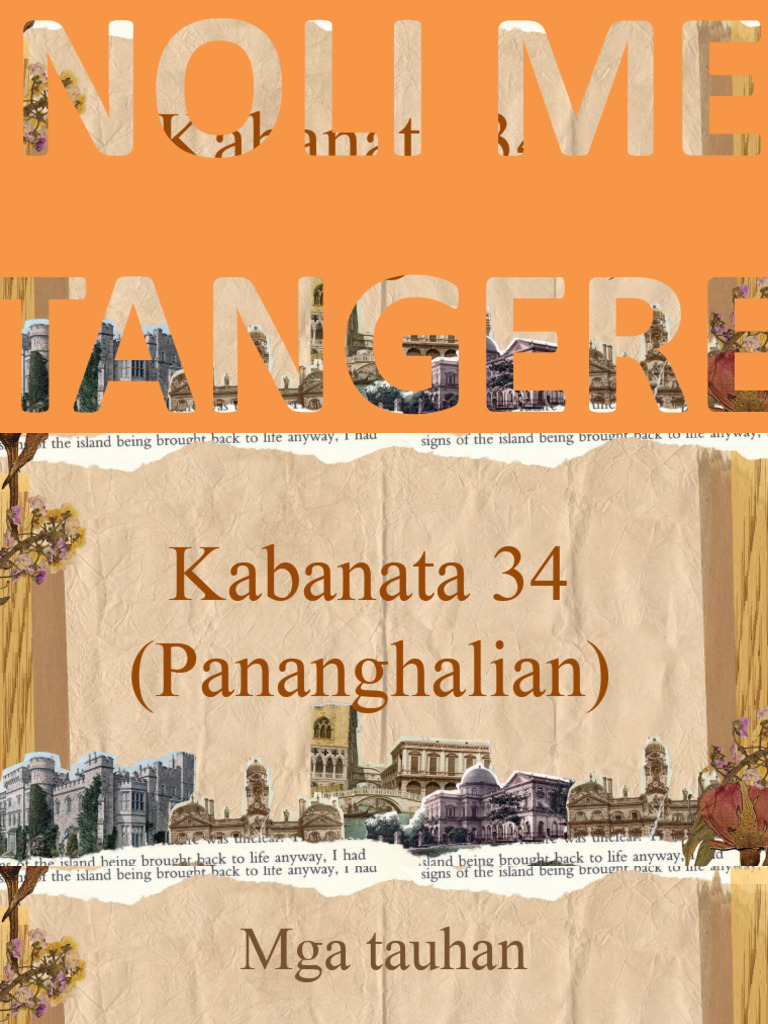 Noli Me Tangere Kabanata 34 Pananghalian | PDF