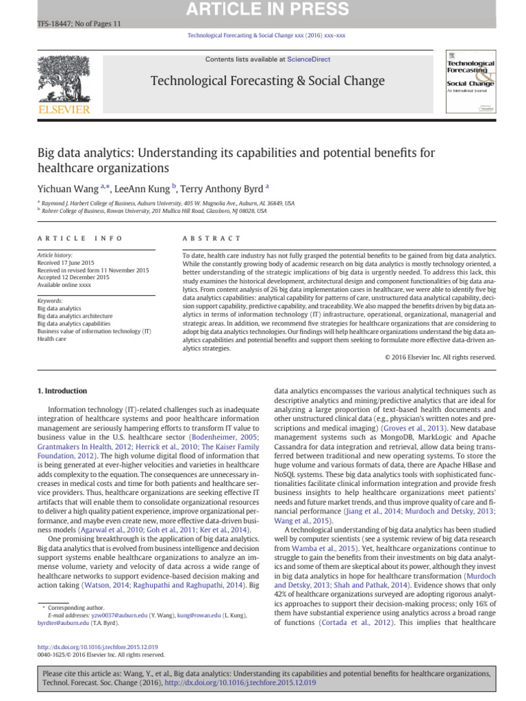 Big Data Analytics - Understanding Its Capabilities and Potential ...