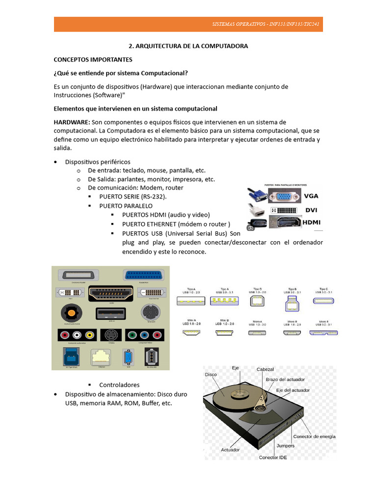 2. Arquitectura de la computadora | PDF | Hardware de la computadora ...