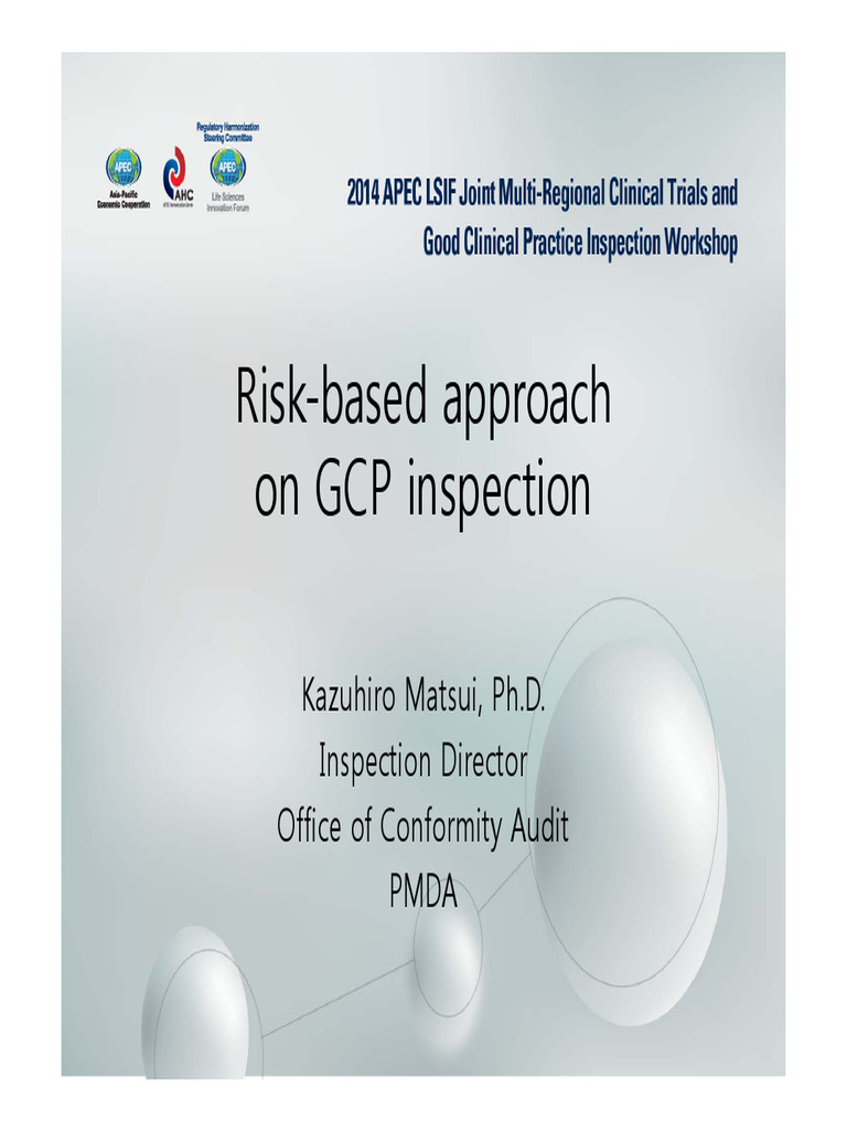 GCP INSPECTIOn - JAPAN | PDF | Clinical Trial | Health Care
