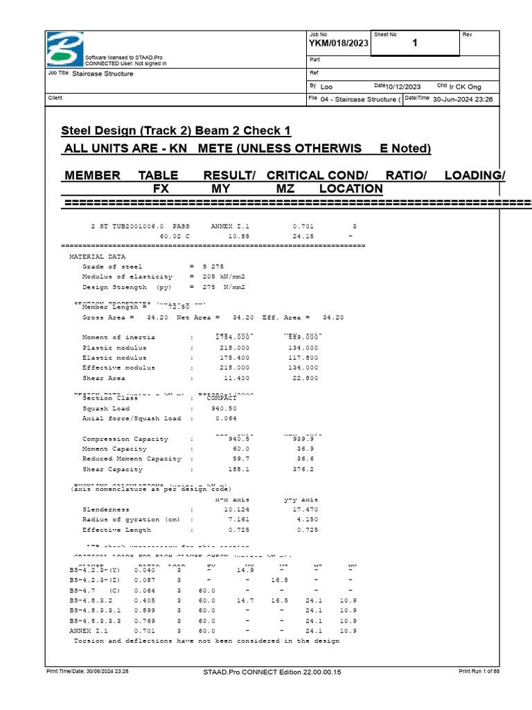 05 - Calculation Design Report | PDF | Buckling | Young's Modulus