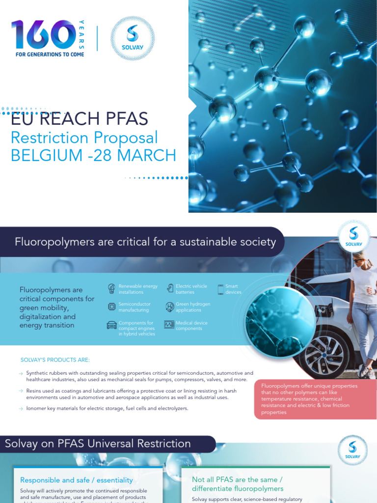 Solvay - PFAS Restriction | PDF | European Union | Materials